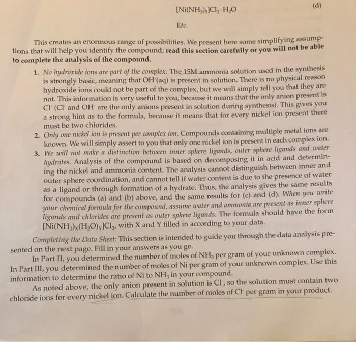 Solved EXERCISE 20 NAME LAB SECTION DATE Report | Chegg.com