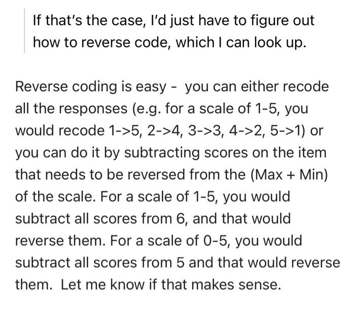 Solved correct range and orde you apply the scale specific | Chegg.com