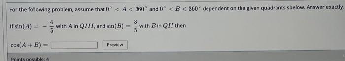 Solved For the following problem, assume that 0∘ | Chegg.com