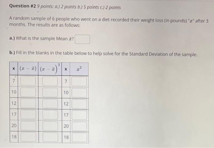 Solved 1) below is a data set presented in Frequency Table2) | Chegg.com
