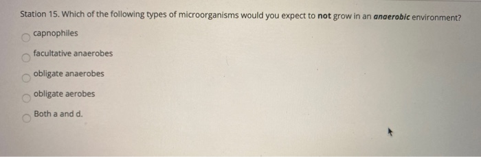 Solved Station 15. Which of the following types of | Chegg.com
