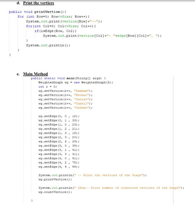 Solved Lab 12: Graph Objective(s) Weighted Graph definition | Chegg.com