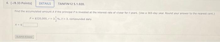 Solved Find how much moner should be deposted in a bank | Chegg.com