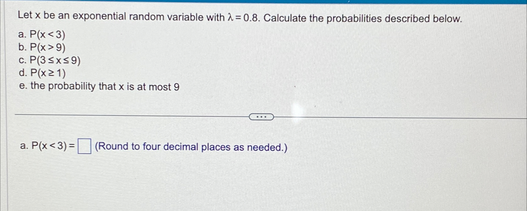 Solved Please solve for a, ﻿b, ﻿c, ﻿d, ﻿e: Let x ﻿be an | Chegg.com