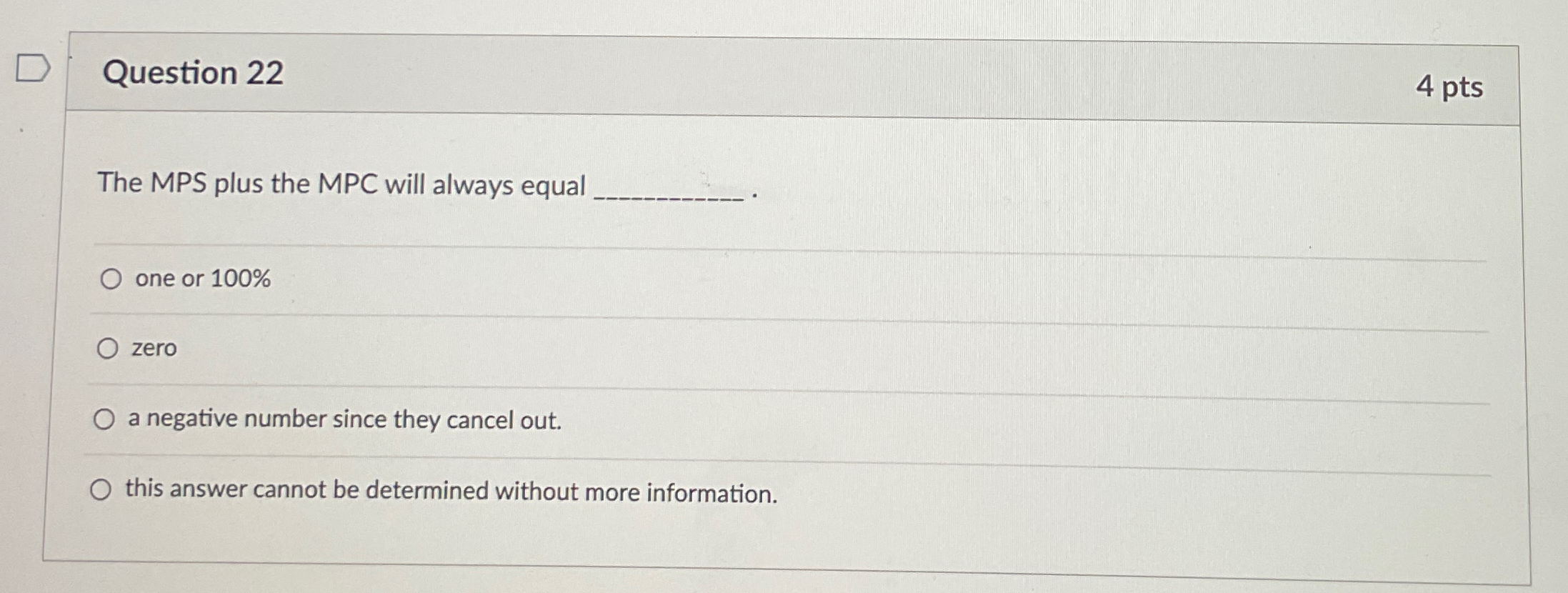 Solved Question 224 ﻿ptsThe MPS plus the MPC will always | Chegg.com