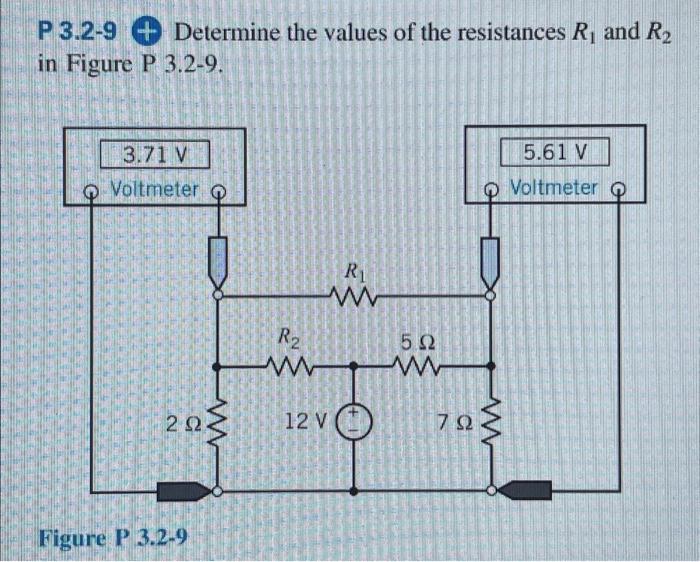 Solved P 3 2 9 In Figure P 3 2 9 Determine The Values Of
