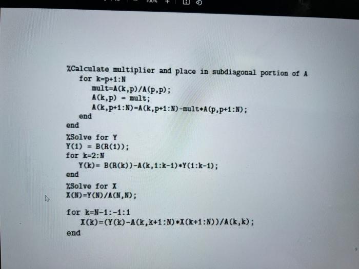 Solved Program 3.2 (Upper Triangularization Followed by Back | Chegg.com