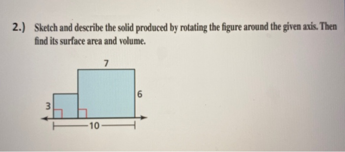 Solved 2.) Sketch and describe the solid produced by | Chegg.com
