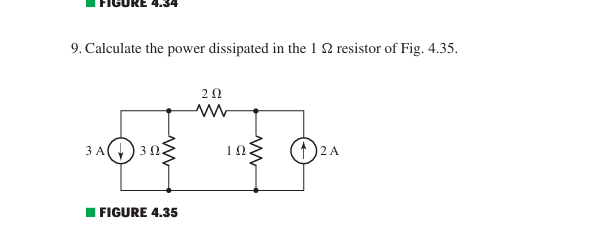 Solved Calculate the power dissipated in the 1Ω ﻿resistor of | Chegg.com