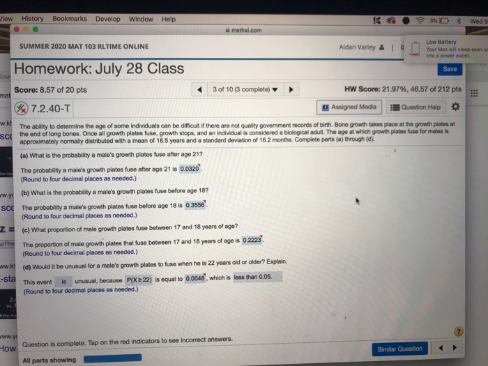 Solved View History Bookmarks Develop Window Help 5 3D 3 Wed | Chegg.com