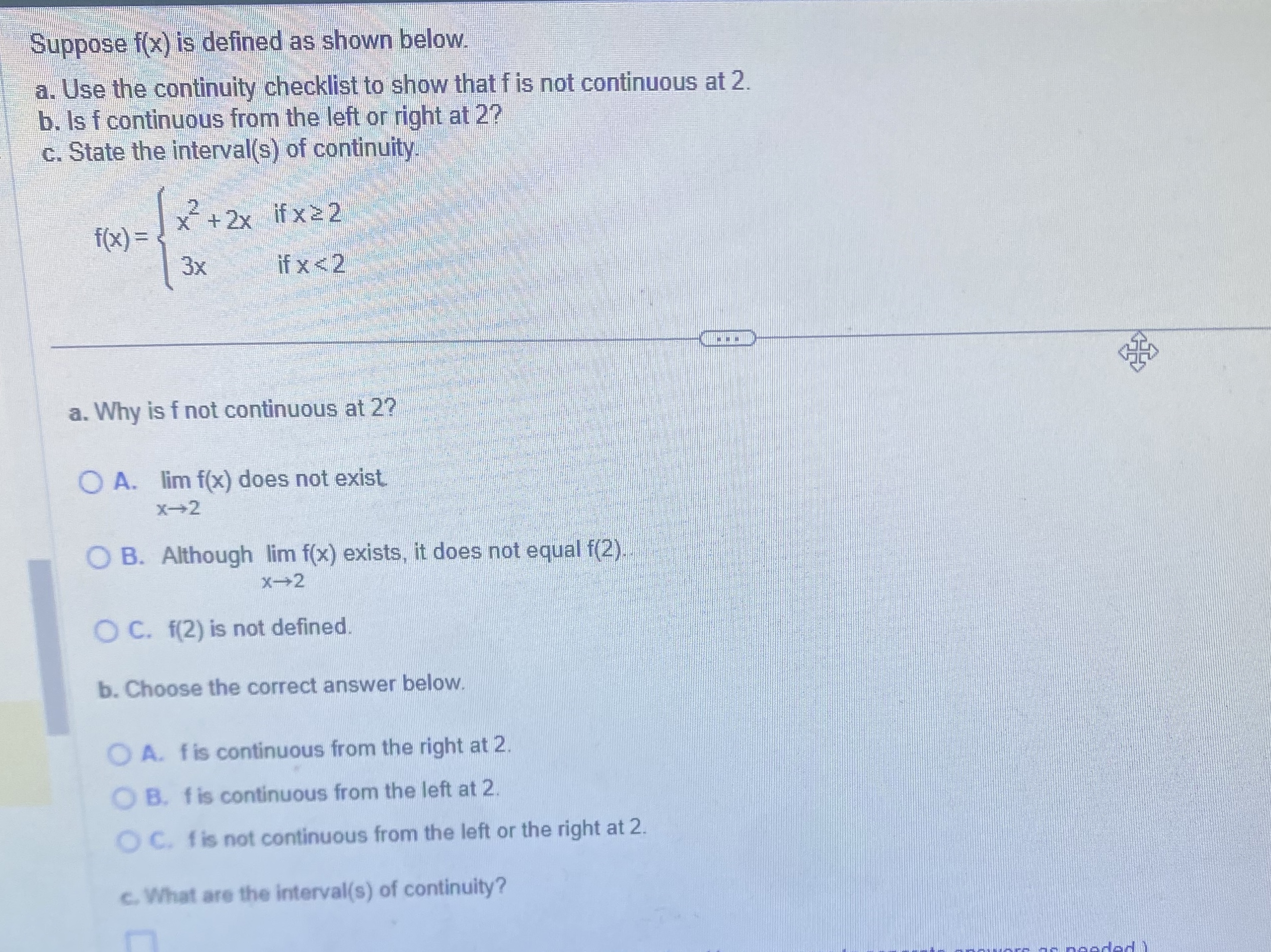 Solved Suppose f(x) ﻿is defined as shown below.a. ﻿Use the | Chegg.com