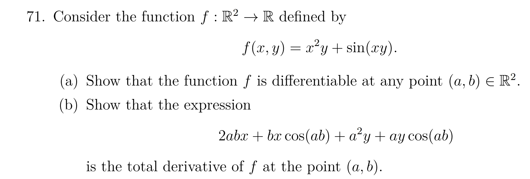Consider The Function F R2→r ﻿defined