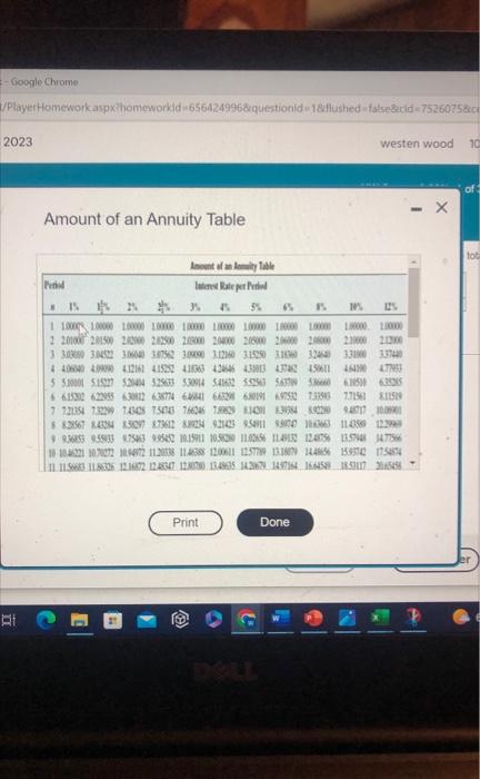 Solved Amount of an Annuity TableFind the amount of the | Chegg.com