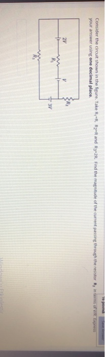 Solved 10 points Consider the circuit shown in the figure, | Chegg.com