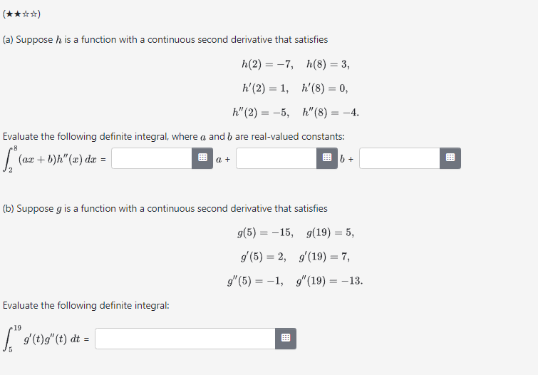 Solved (a) ﻿Suppose h ﻿is a function with a continuous | Chegg.com