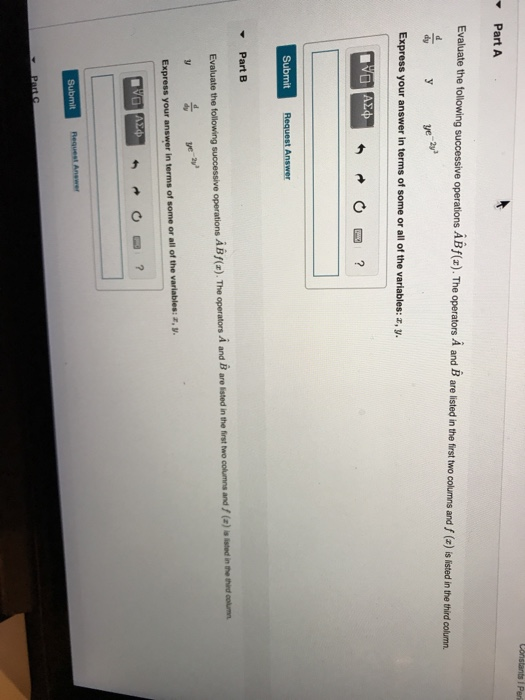Solved UBICU TO If two operators act on a wave function as | Chegg.com