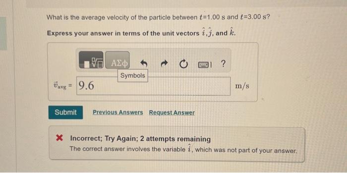 Solved The position of a particular particle as a function | Chegg.com