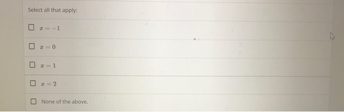 Solved Consider the graph of f'(x) below. Select all of the | Chegg.com