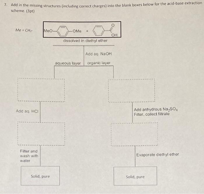 Solved 7. Add in the missing structures (including correct | Chegg.com