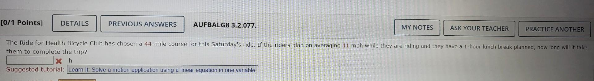 Solved them to complete the trip? h Suggested tutorial: | Chegg.com