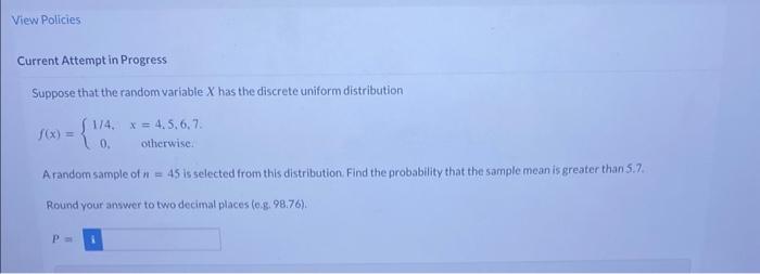 Solved Suppose That The Random Variable X Has The Discrete 3620