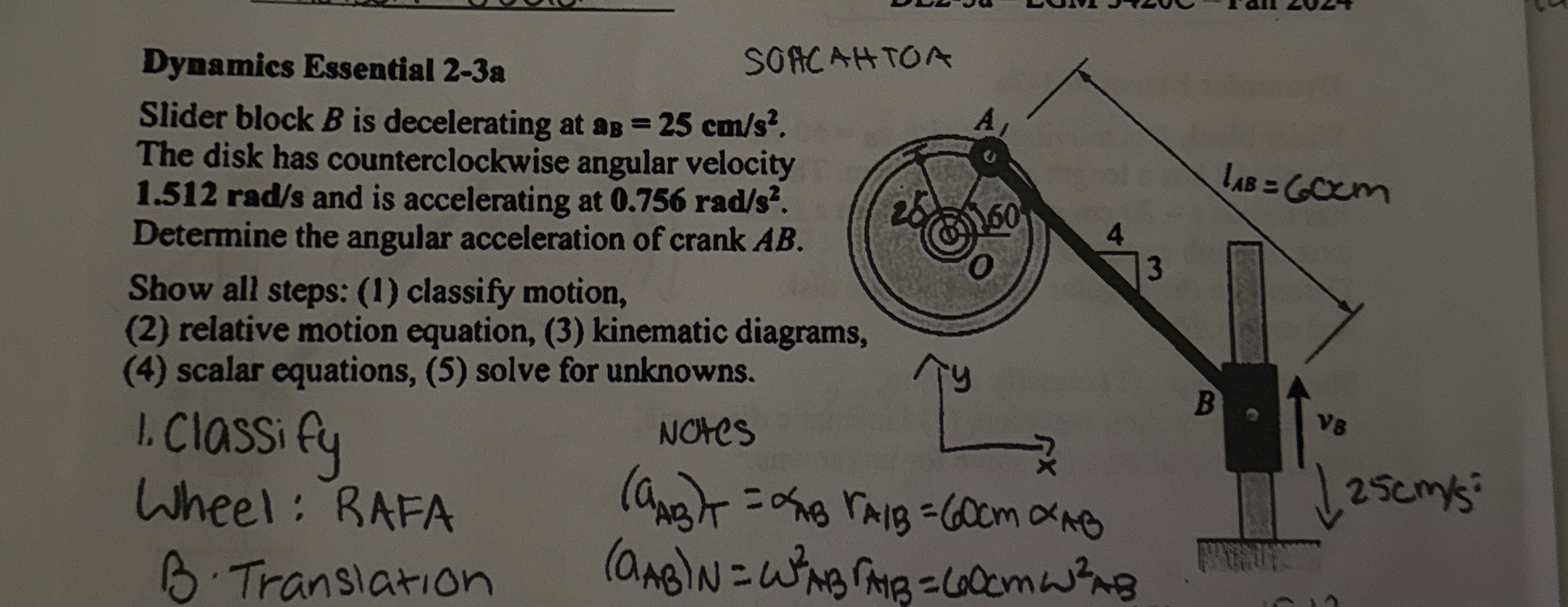 Solved Dynamics Essential 2-3aSOACAHTOASlider block B ﻿is | Chegg.com