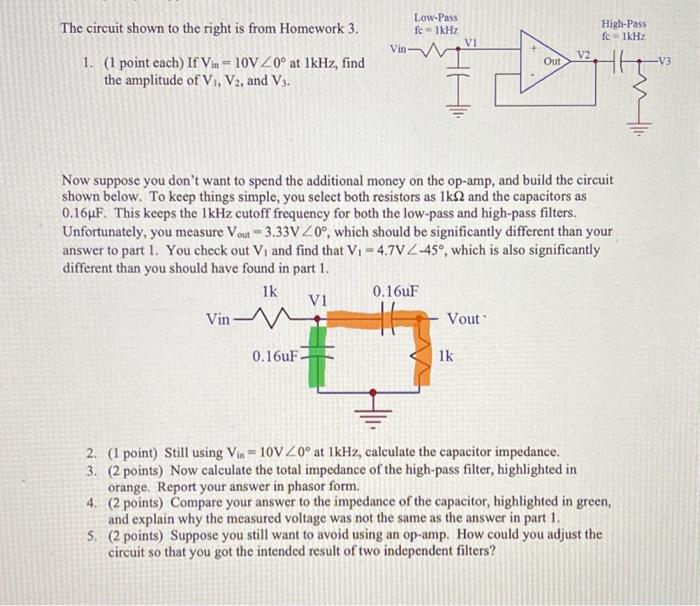 Solved The circuit shown to the right is from Homework 3 . | Chegg.com