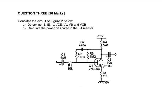 Solved Consider the circuit of Figure 2 below; a) Determine | Chegg.com