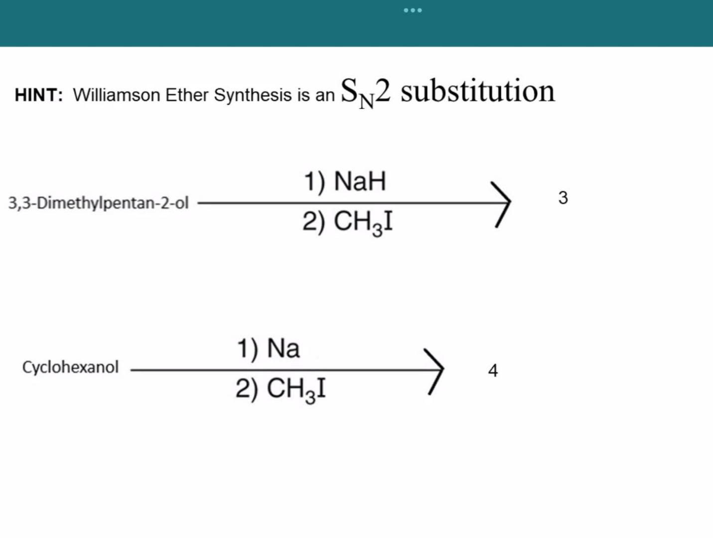 Solved HINT: Williamson Ether Synthesis is an SN2 | Chegg.com