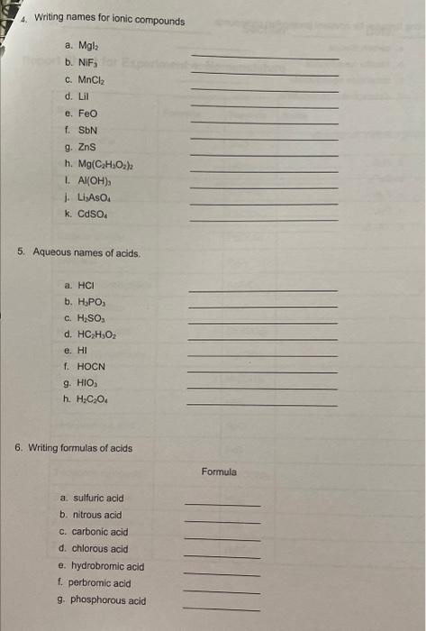 Solved 4. Writing names for ionic compounds a. Mgl2 b. NiF3 | Chegg.com
