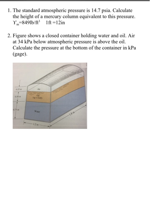 Atmospheric Pressure Psia – Atmospheric Pressure Chart – MRDHN