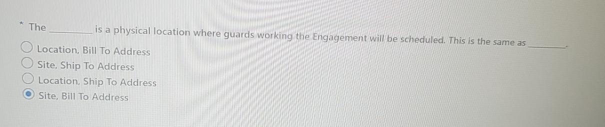 Solved The is a physical location where guards working the | Chegg.com