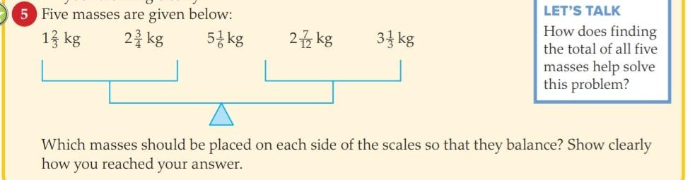 Solved The diagram shows some weighing scales with masses on | Chegg.com
