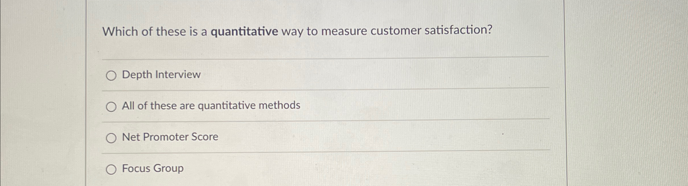 Solved Which of these is a quantitative way to measure | Chegg.com