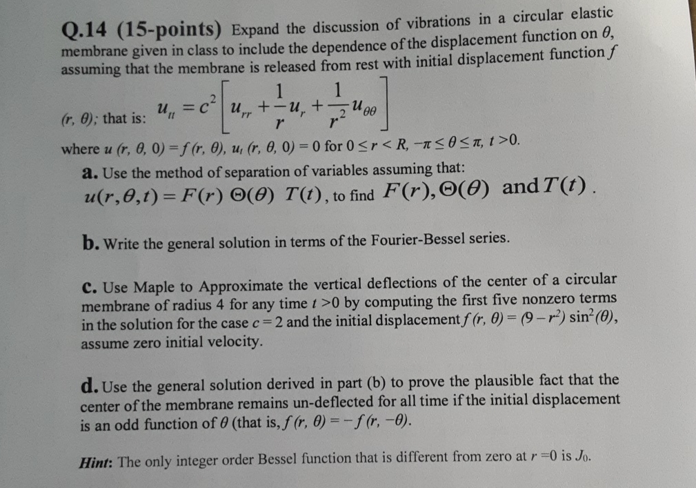Solved Q. 14 (15-points) ﻿Expand the discussion of | Chegg.com