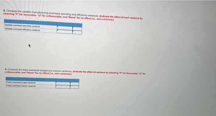 Solved Problem 10B-3 Comprehensive Variance Analysis; | Chegg.com