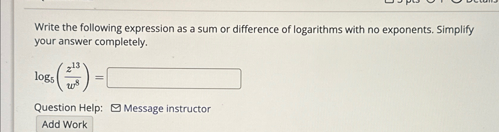 Solved Write the following expression as a sum or difference | Chegg.com