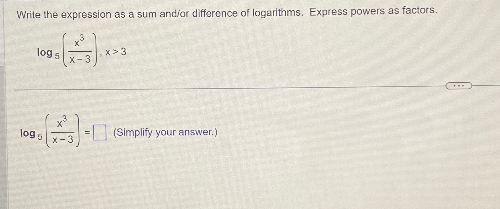 Solved Write the expression as a sum and/or difference of | Chegg.com