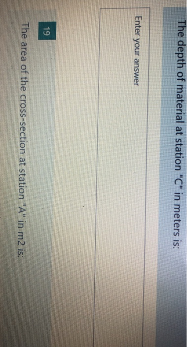 Solved The ground and formation levels of a section of road | Chegg.com