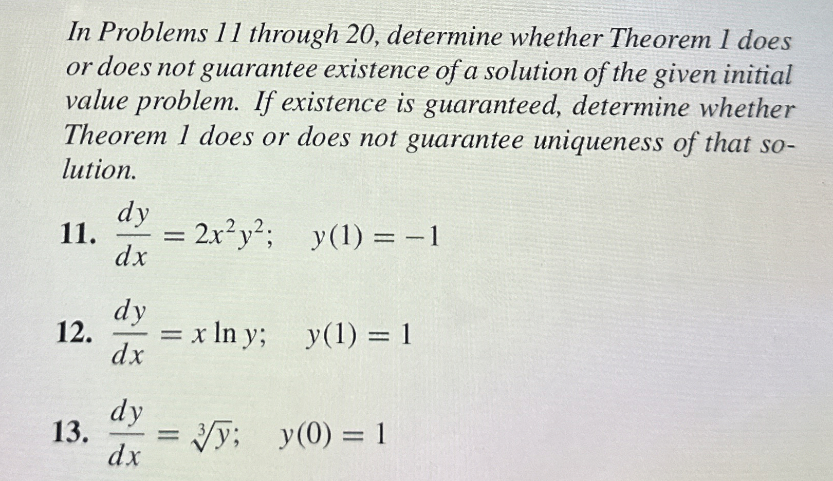 Solved In Problems 11 ﻿through 20, ﻿determine whether | Chegg.com