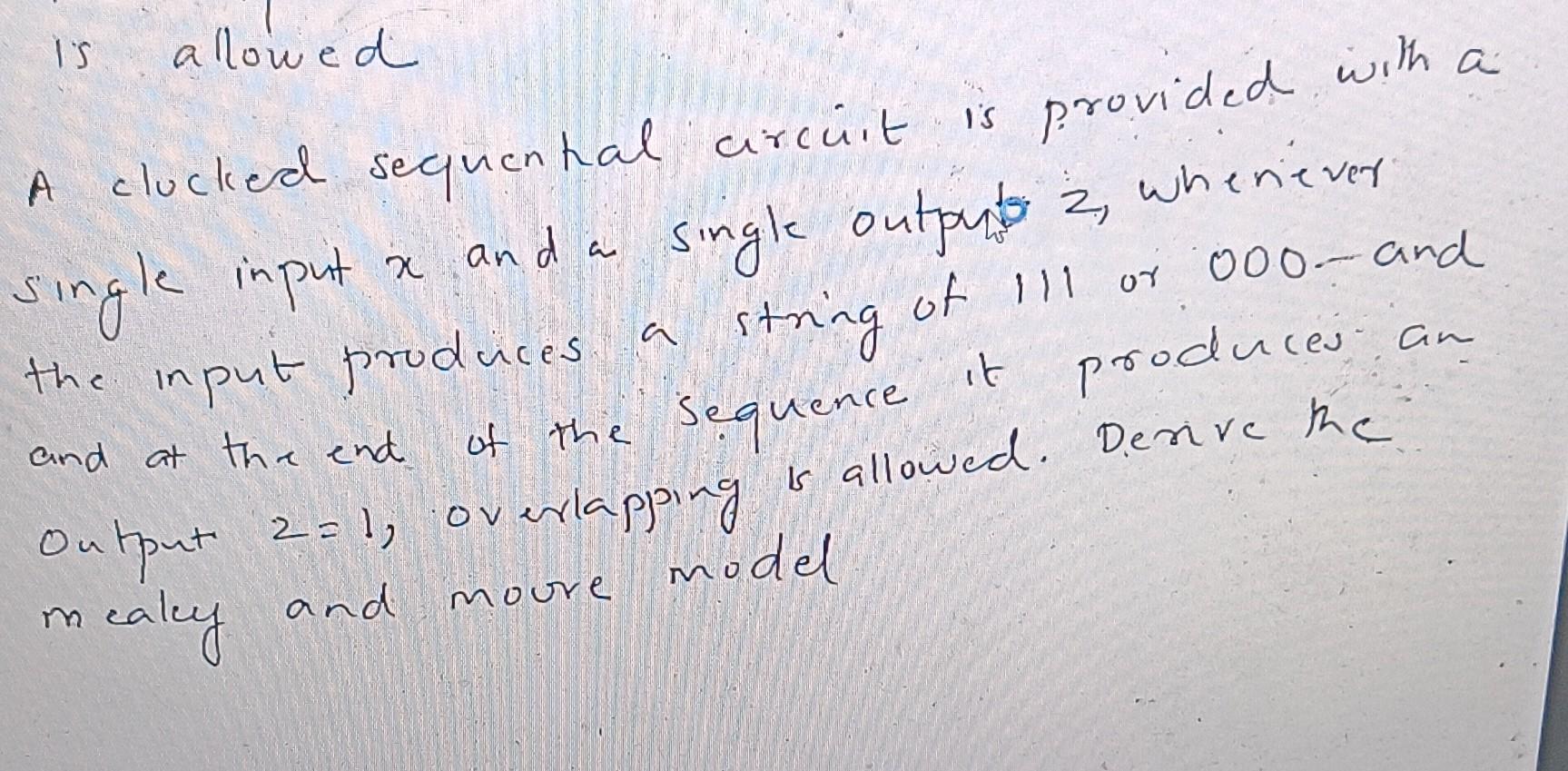 Solved A clocked sequential circuit is provided with a | Chegg.com