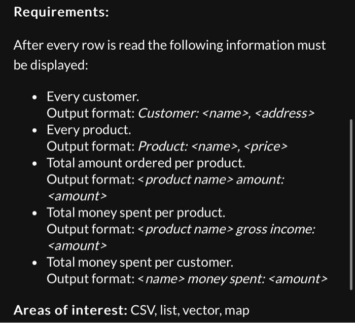 Solved 3.1 Read CSV Create a program that opens and reads | Chegg.com
