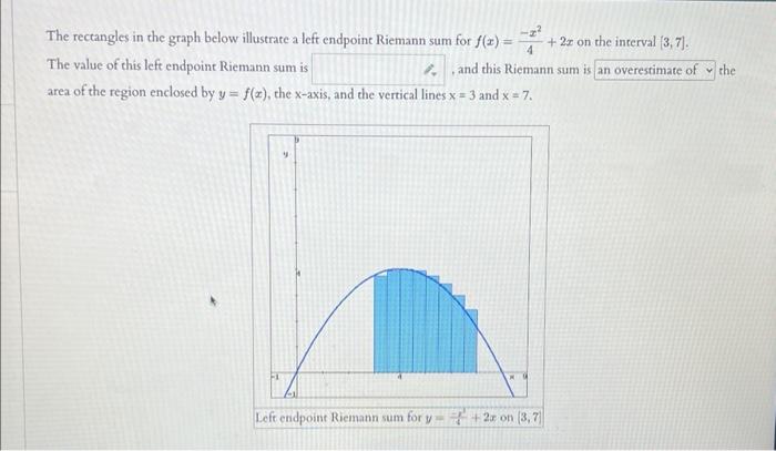 Solved The rectangles in the graph below illustrate a left | Chegg.com