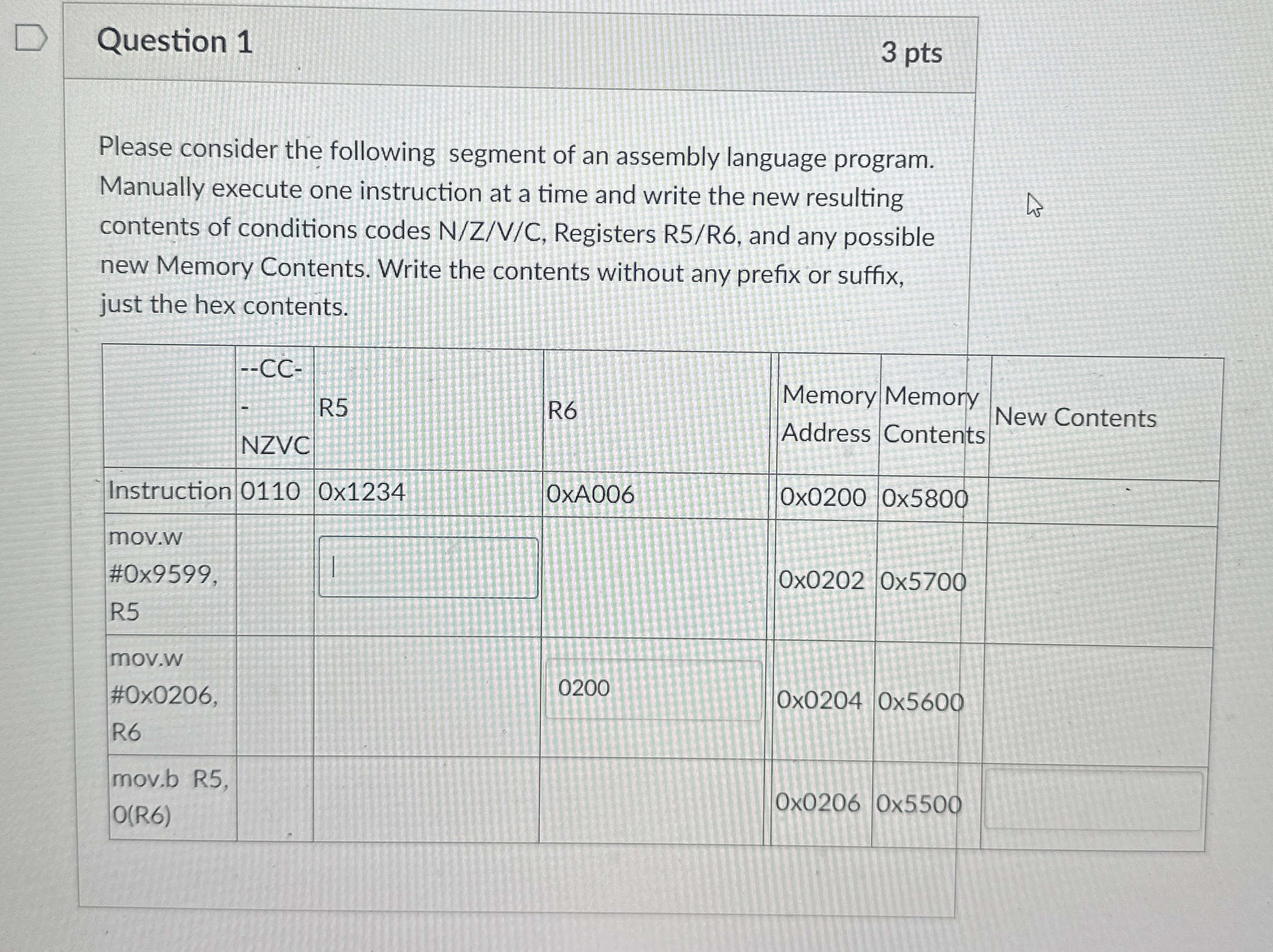 Solved Question 1Please consider the following segment of an | Chegg.com