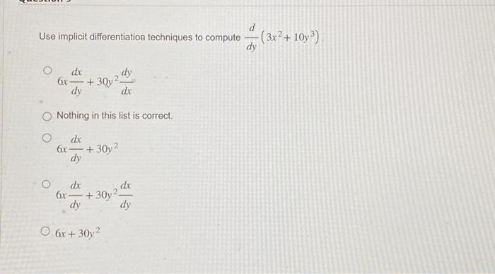 Solved Use implicit differentiation techniques to compute | Chegg.com