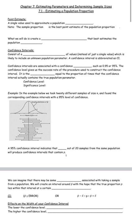 Solved Chapter 7: Estimating Parameters and Determining | Chegg.com