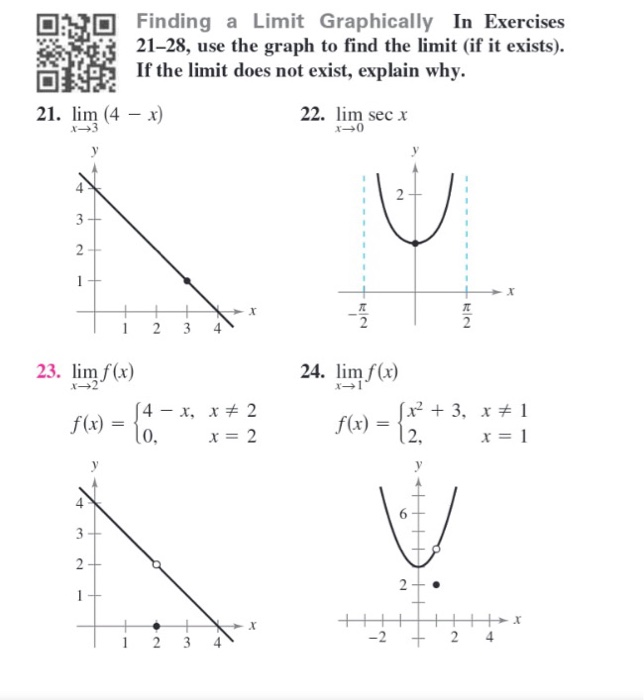 Solved Finding a Limit Graphically In Exercises 21-28, use | Chegg.com