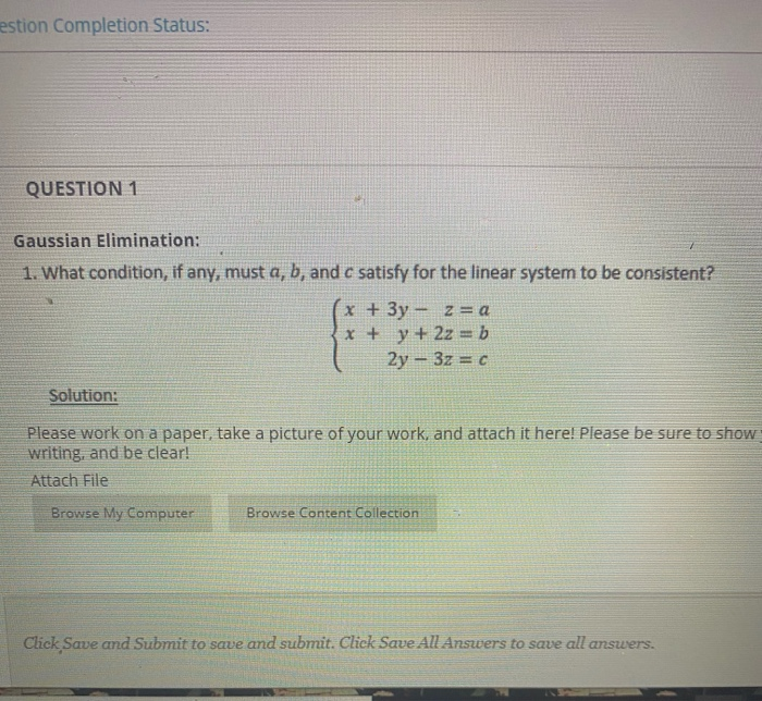 Solved estion Completion Status: QUESTION 1 Gaussian | Chegg.com