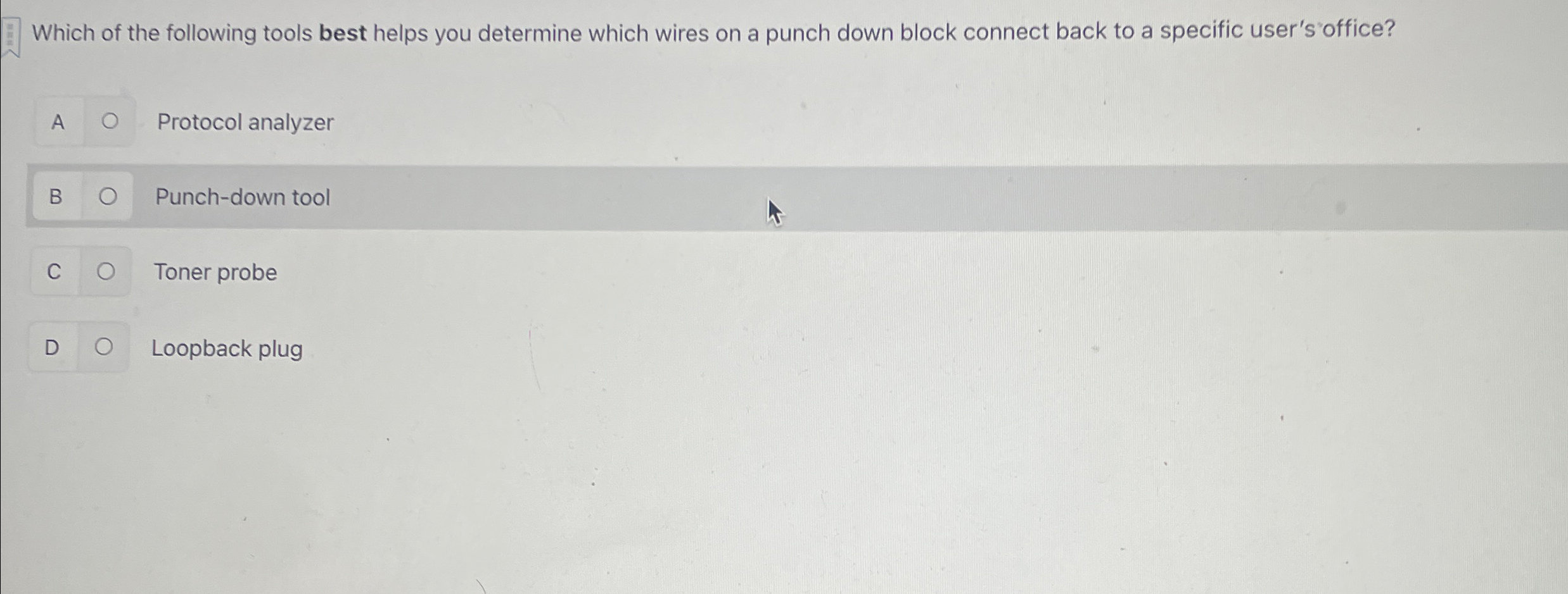 Solved Which of the following tools best helps you determine | Chegg.com
