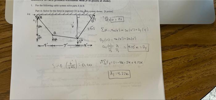 Stact wi" of points at stakel 1. For the following | Chegg.com